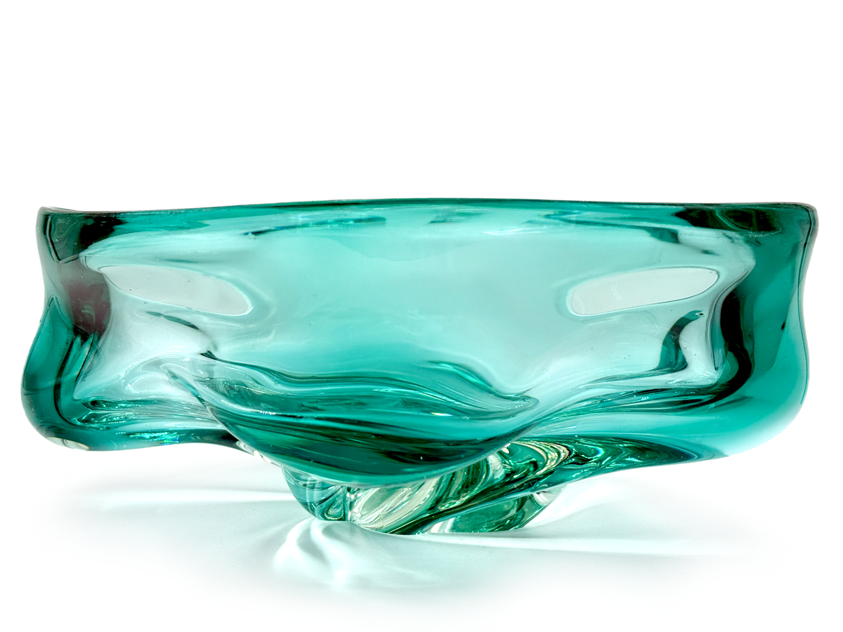 Iwatsu Glass (Japan) from their Hineri range | Art Glass 9" Centrepiec ...