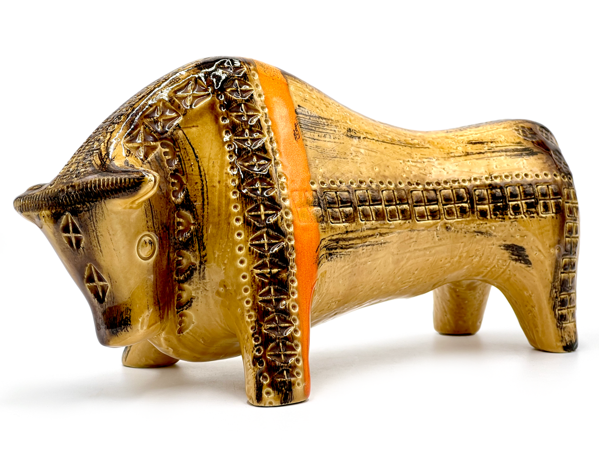 Bitossi (Italy) 'Sahara' 13" Bull – That Retro Piece