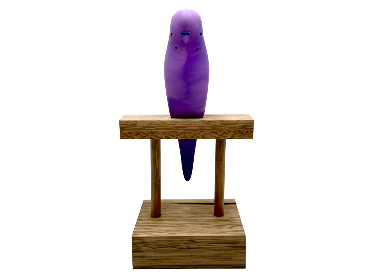 Pete Cromer (Australia) Resin Budgerigar - Purple – That Retro Piece