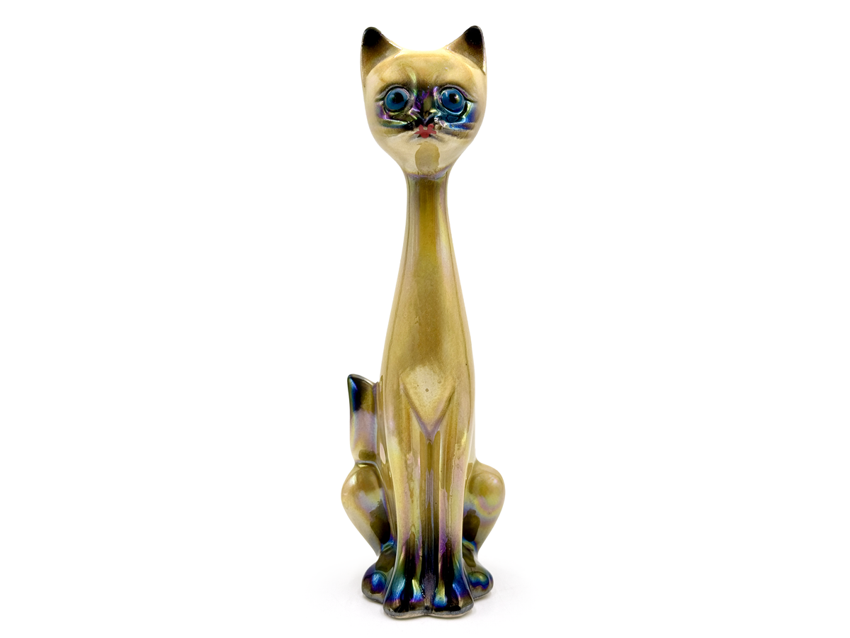 JEMA Holland (Netherlands) 10" Siamese Cat Figurine, in Tan | Model #4 ...