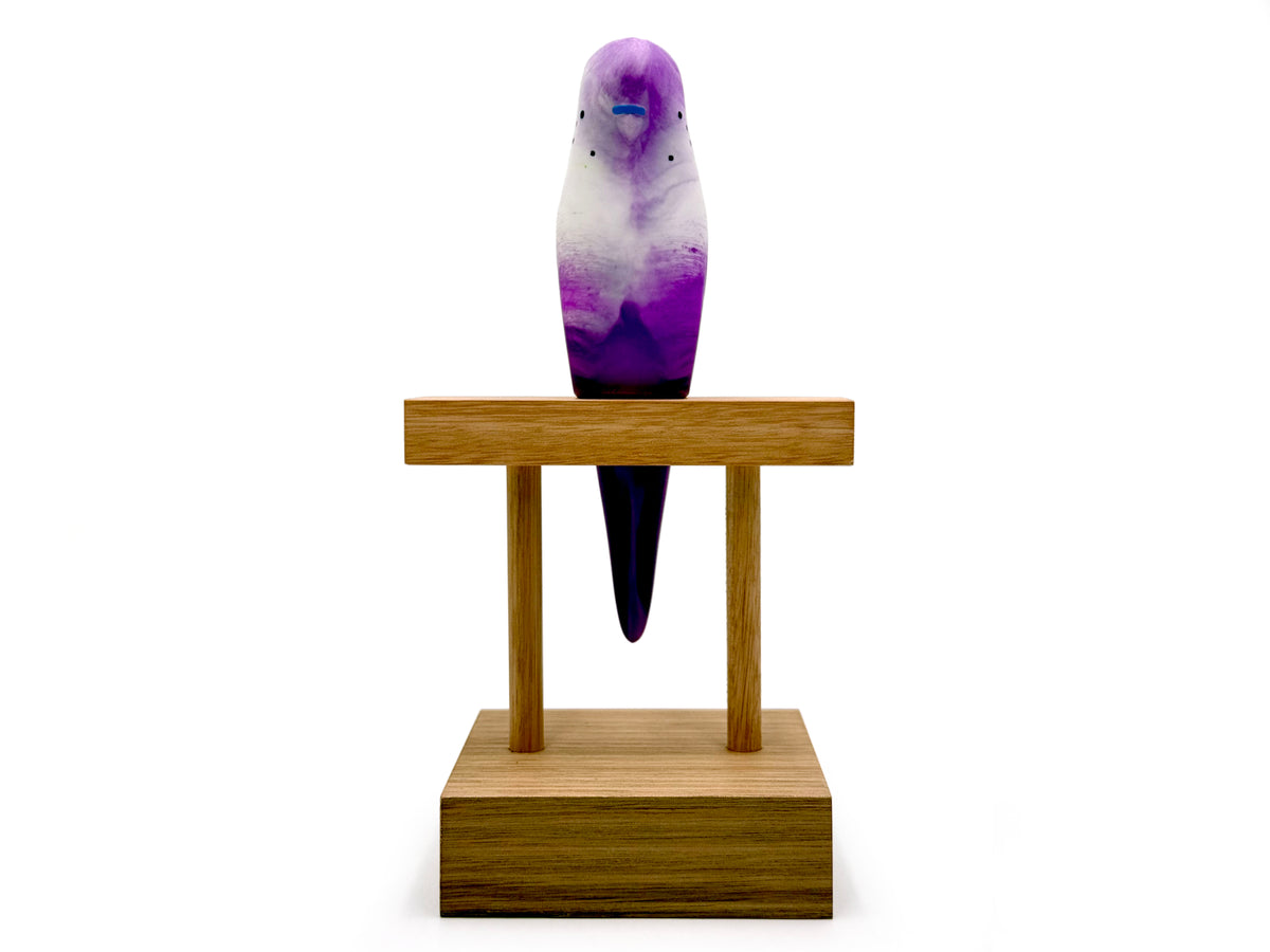 Pete Cromer (Australia) Resin Budgerigar - Purple – That Retro Piece